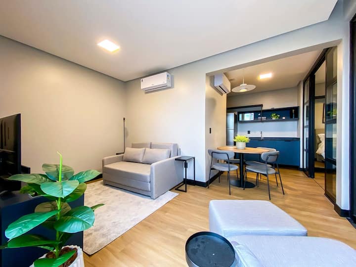 Awesome Loft With Terrace, Next To Vila Germânica - Blumenau