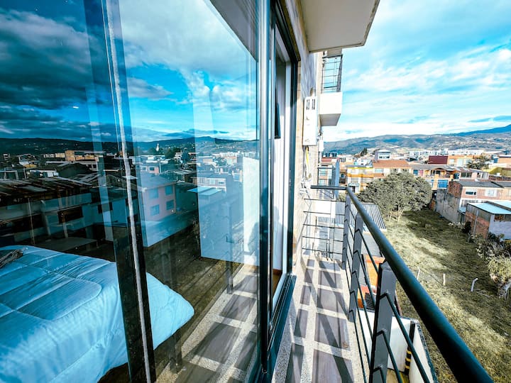 Loft 405 Cajicá Balcón Ascensor Wifi 900mb Ftth - Tabio