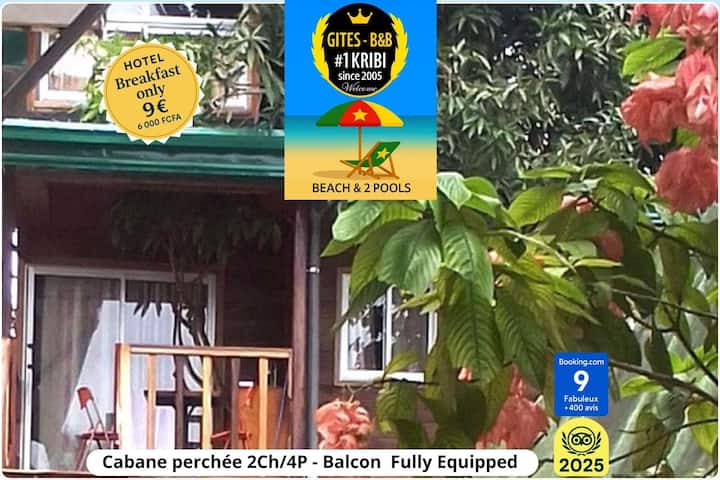 L'unique Cabane Perchée Nature 2 Ch/4p Au Cameroun - Cameroon