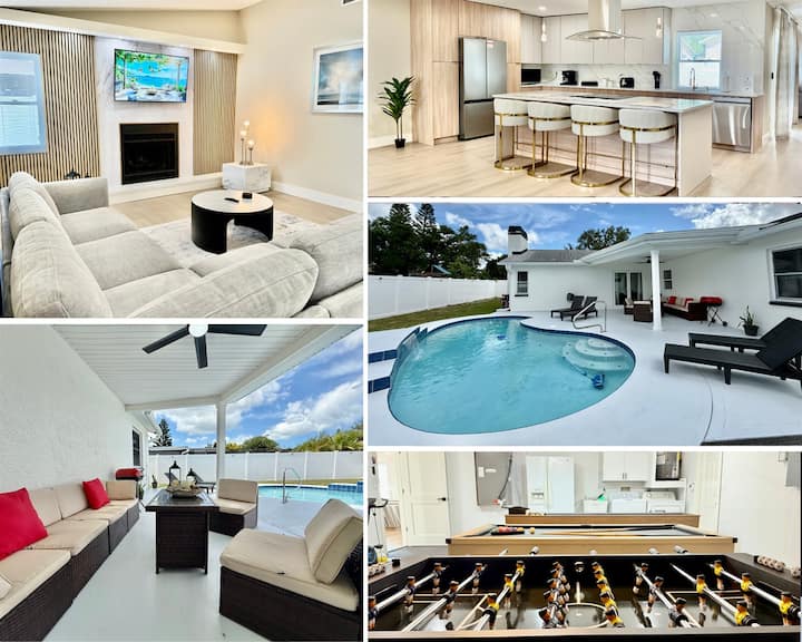 Luxe Getaway W/ Pool, Games & Fun Vibes - Palm Harbor, FL