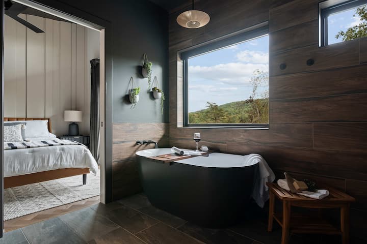 Hot Tub + Lake + Views | Couples Cabin At Exhale - Virginia