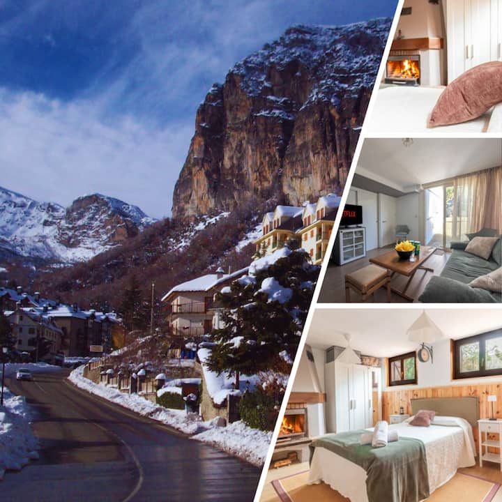 Apto. Escarrilla •Chimenea•ski•views•wifi•parking - Formigal
