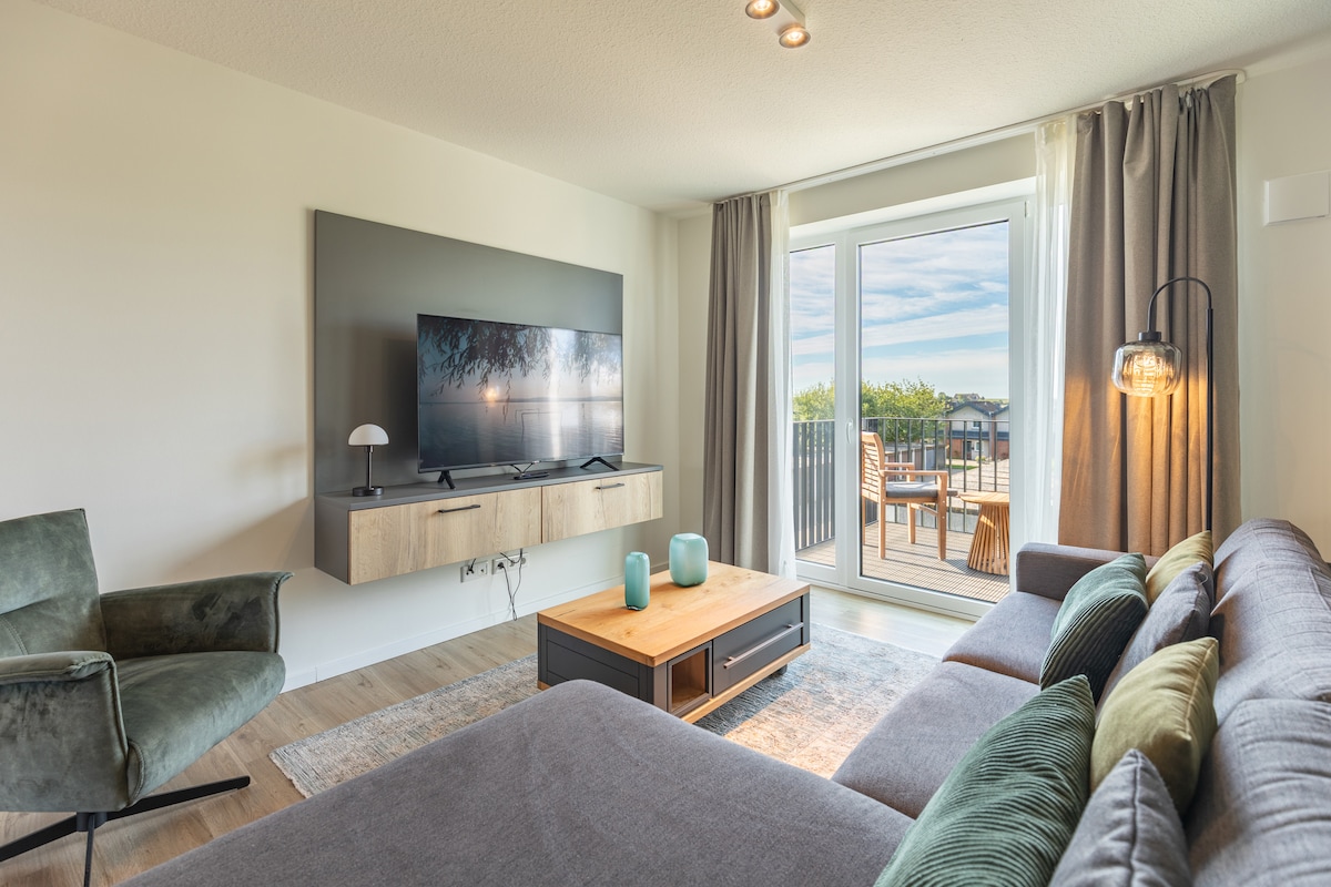 Immeuble d'appartements en face des Halligen Sandbank de Luxe ...