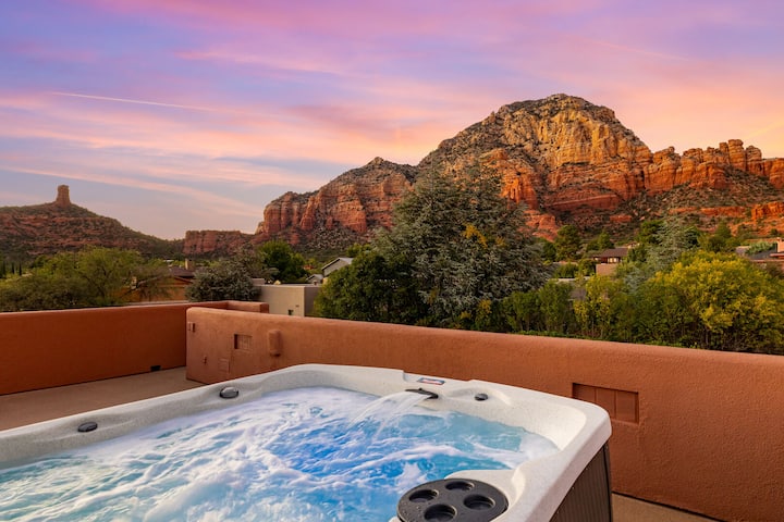 Rooftop Hot Tub & Epic Red Rock Views - Sedona, AZ