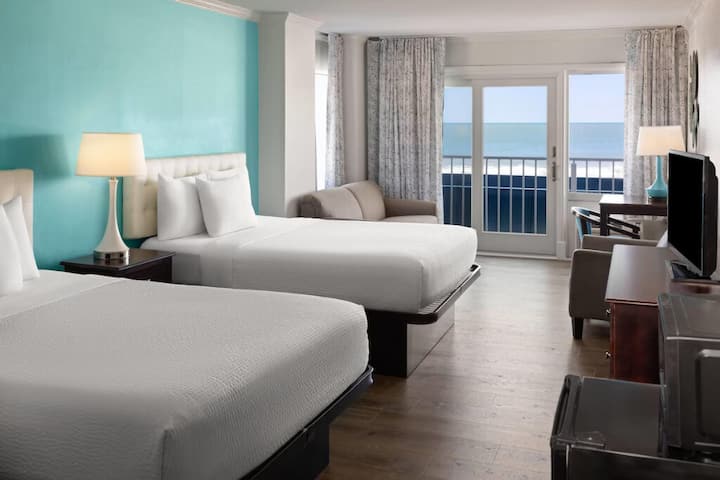 2 Double Beds | Hojo Ocean City | Central Stay - Ocean City, MD