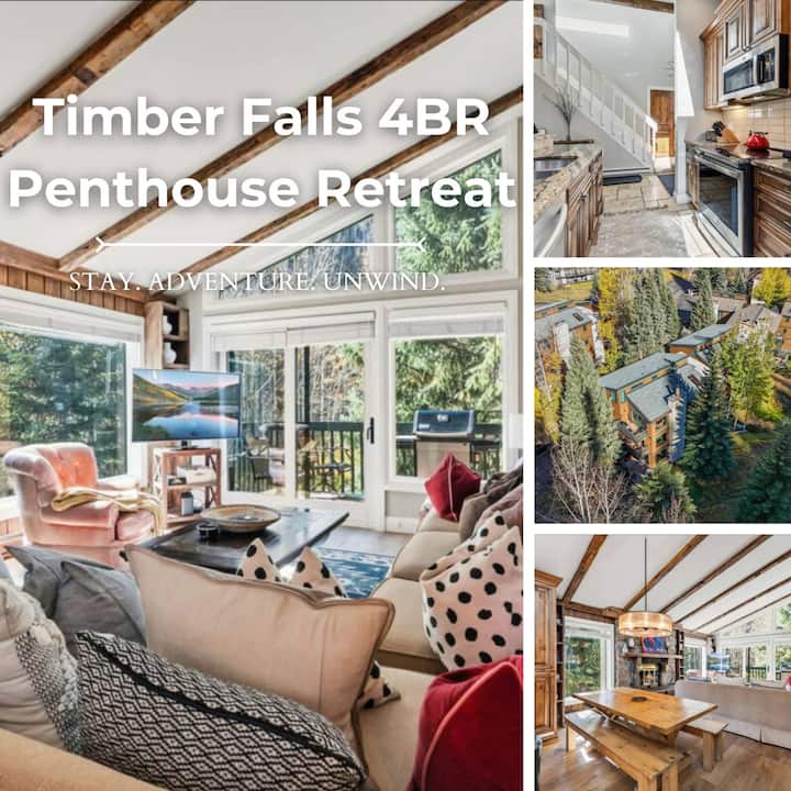 Timber Falls 4br Penthouse Retreat With Views - 베일