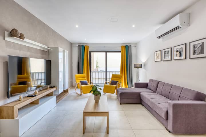 Spacious & Cozy 4-bedroom In Sliema Jell1-2 - 발레타