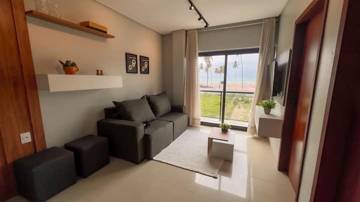 Apto Vista Mar | ÁRea Gourmet | Piscina | 2 Suítes - Japaratinga