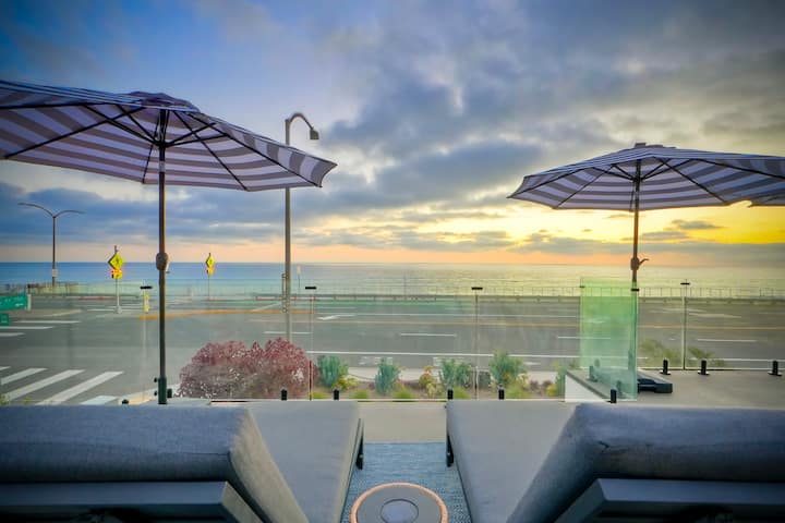 Luxury Beach Stay | Ocean Views, Firepit, Bbq - Carlsbad, CA