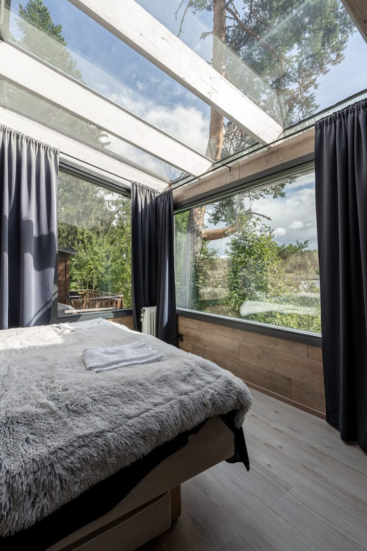 Private Glass Roof Suite With Lake Views - Laukaa