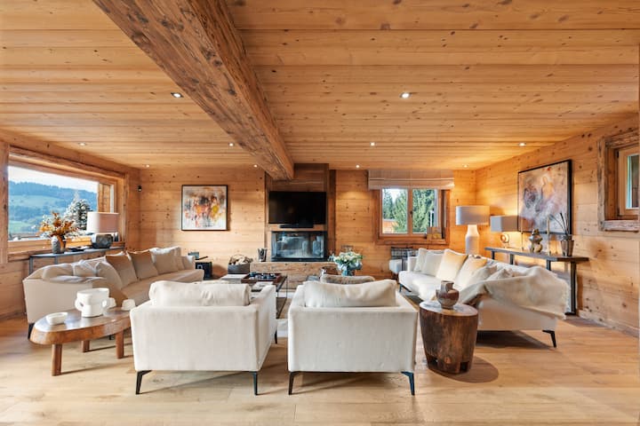 Chalet Ysalpe - Vue Montagne, Hammam-sauna-jacuzzi - Megève