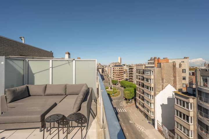 Modern Apartment With Private Rooftop - Ostend