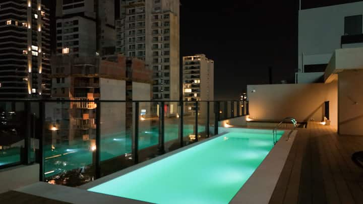 Apt With Gym & Cowork Near Paseo La Galeria - 아순시온