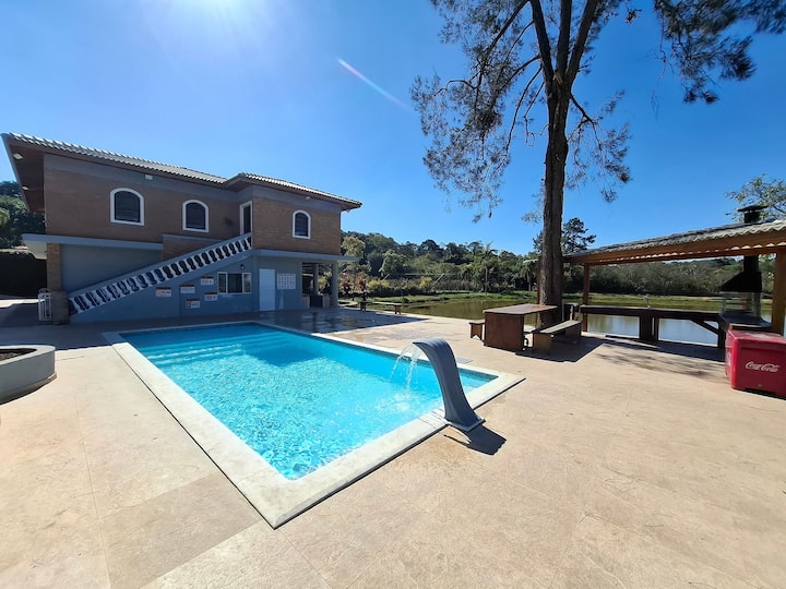 Chácara Completa Para Eventos E Temporada Lt0076 - São Roque