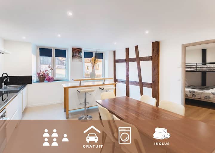 Appartement Lumineux Avec Parking Couvert Privé - Rouffach