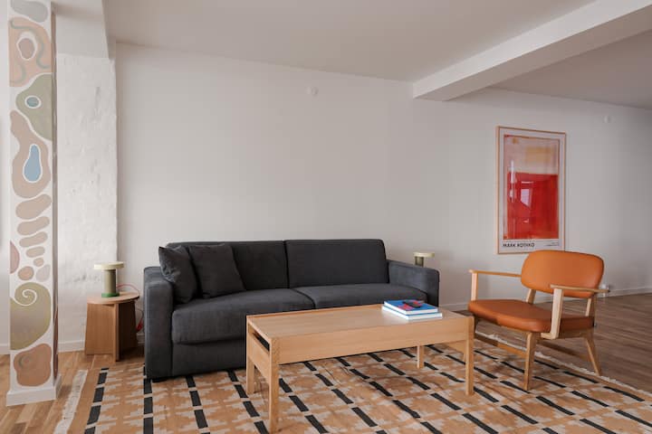 Artful Urban 2br Hideaway - Grand Living Room - Copenhagen