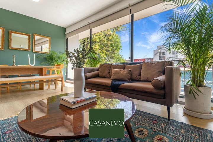 205-2 3br 2bath Private Terrace Sleep 6 Roma Norte - Mexico