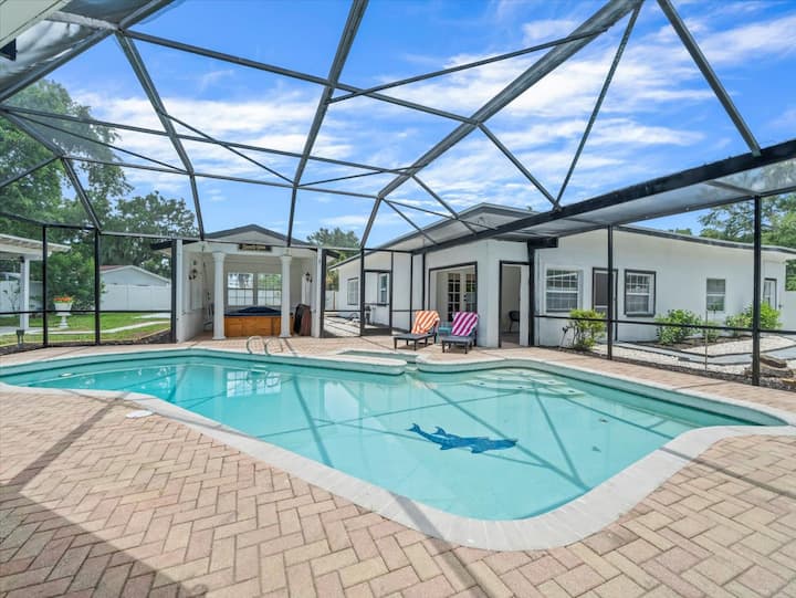 Dolphin Cove | Pool • Hot Tub • Tiki Bar - Adventure Island, Tampa