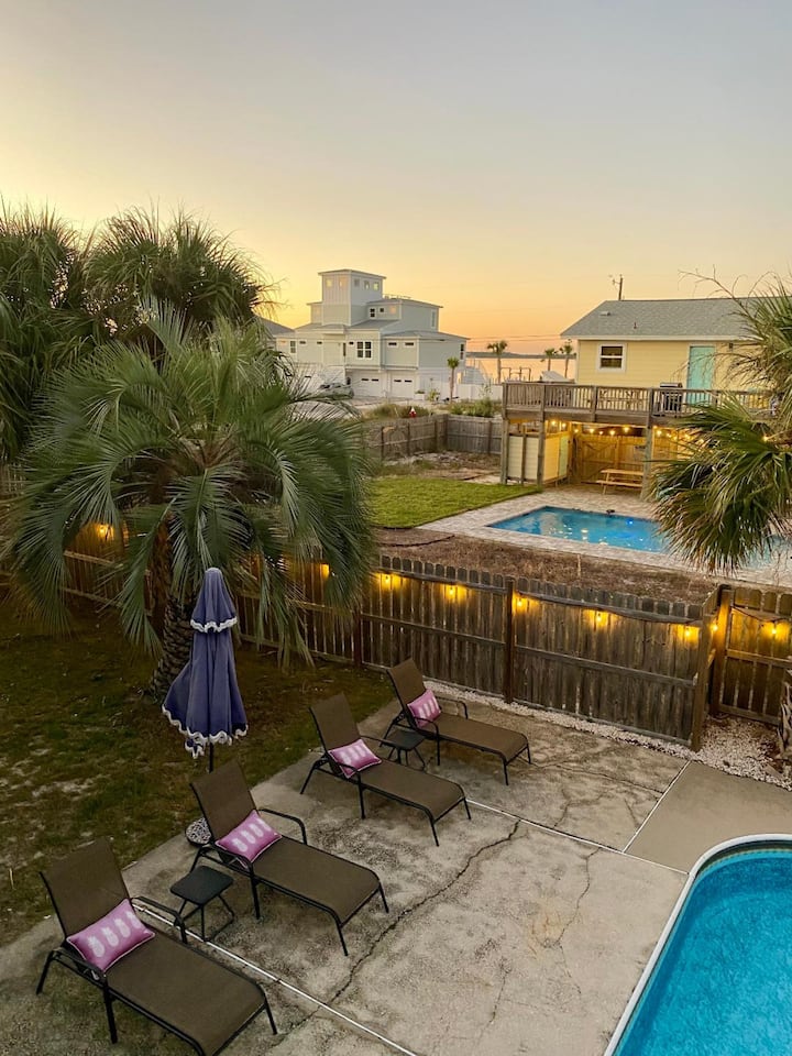 Three Sisters | Walk To Beach + Private Pool - Pensacola Beach, FL