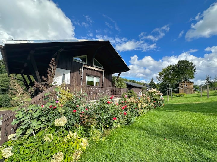 Chalet En Bois Dans Les Monts Métallifères - Breitenbrunn/Erzgebirge