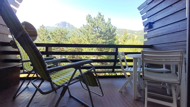 Studio Lumineux Avec Balcon Et Vue Montagne - Lac Laramon
