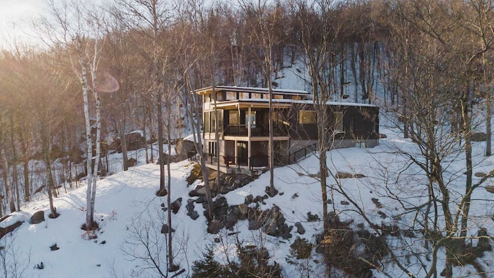 Chalets Doubles - Montagne Et Vue Sur Lac - Québec