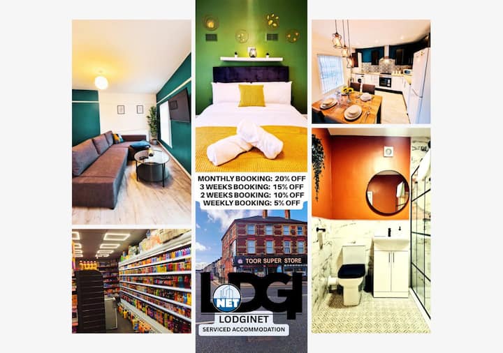 Lodginet Stays - County Heights | 2br Flat 3 - Liverpool