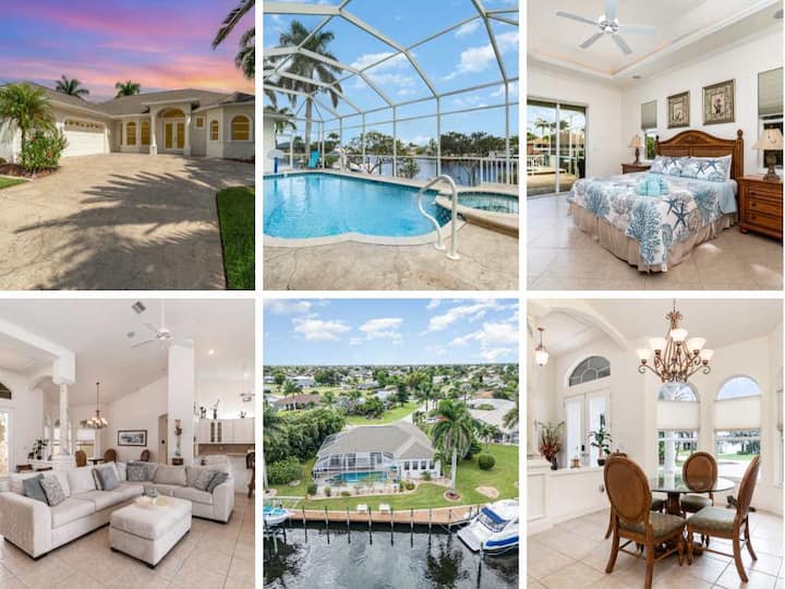 Canal Home W/ Pool & Kayak – Cape Coral Escape - Cape Coral, FL