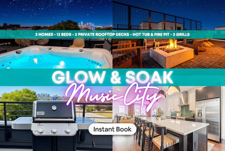 8 Chambres Toits - Terrasses Spa - Vue Sur La Vill - Nashville, TN