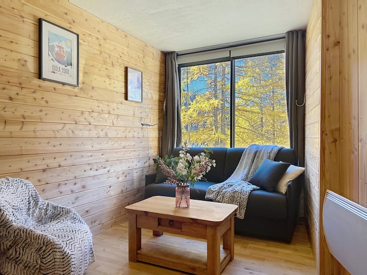 Isola 2000 – Ambiance Chalet, Accès Rapide Pistes - Isola