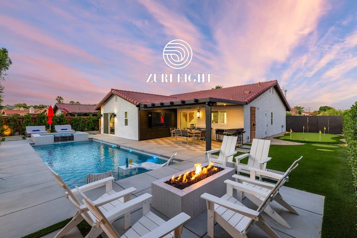 Poolside Movies • Hot Tub • Luxe Day Beds • Games - Bermuda Dunes, CA