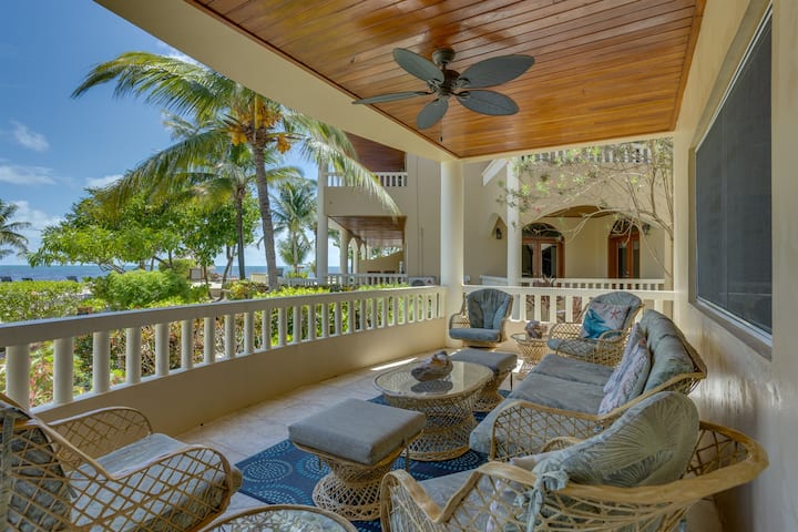 2br Beachfront Villa W/ Pool, Sea View And Beach - Belize