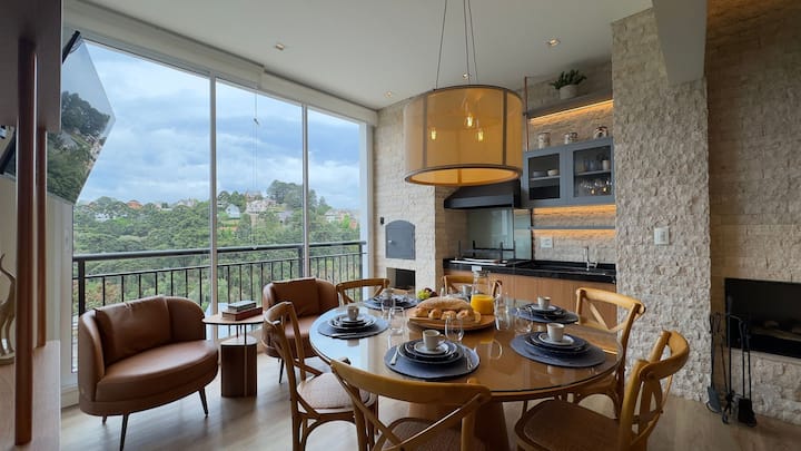 Elegante Cobertura: 4 Suítes C/ Conforto E Lazer - Campos do Jordão