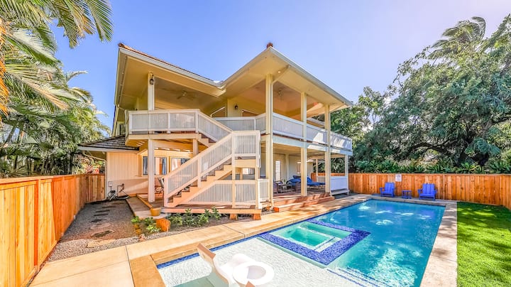 Ohana Villa Princeville • Pool & Ac • Sleeps 20+ - Kauai, HI