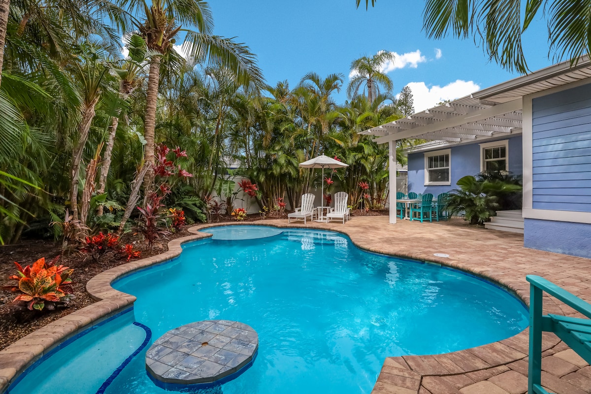 Cottage sulla spiaggia di Bean Point: piscina, spiaggia e baia - case ...