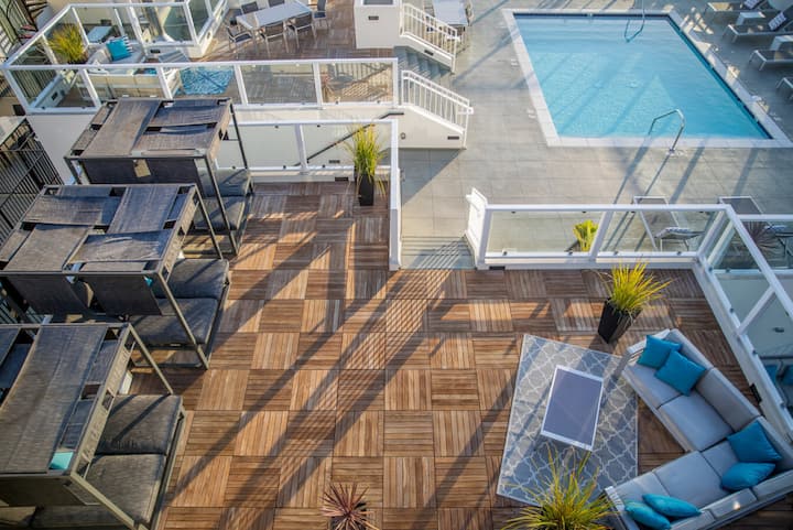 1 Bd Loft In Downtown La | Rooftop Access - Dodger Stadium, LA