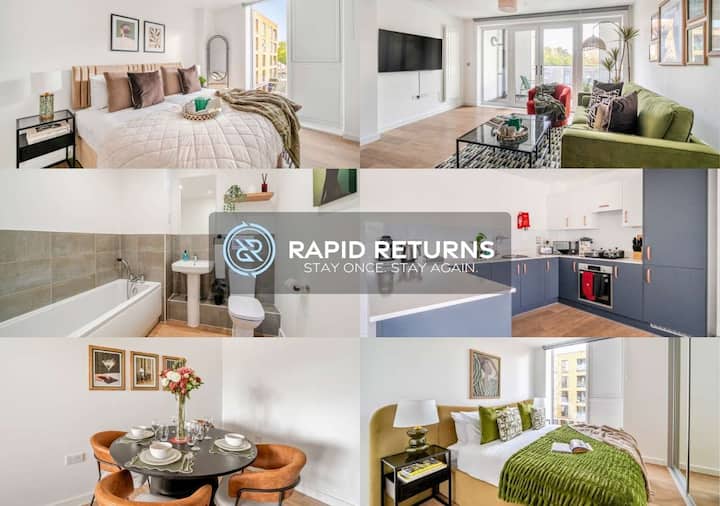 Modern 2br Apartment W/ Balcony, Wifi, Parking - Thames Ditton