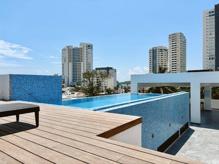 Apartment With Pool In Mazatlan Golden Zone - Mazatlán