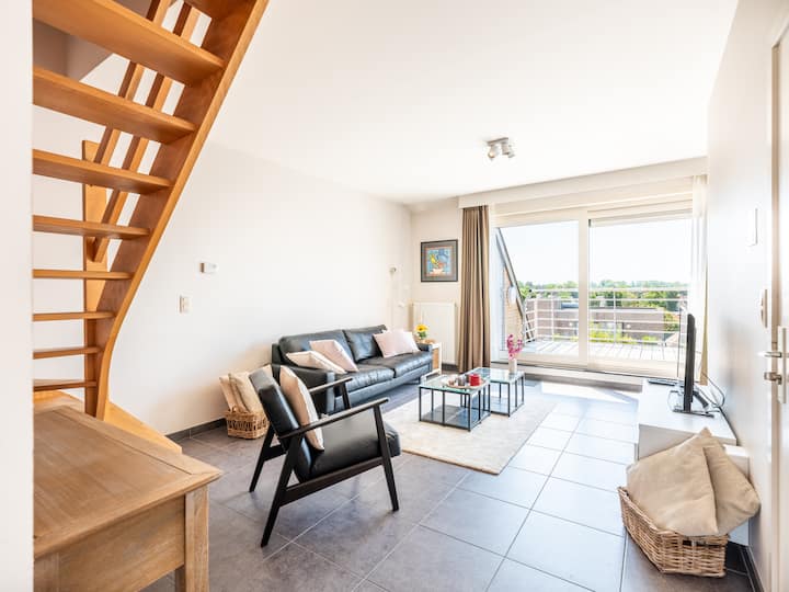 Spacieux Appartement En Duplex Avec 2 Terrasses - Coxyde