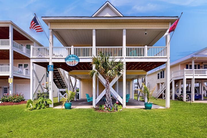 5br Canal-view Home W/beach Access & Outdoor Area - North Topsail Beach, NC