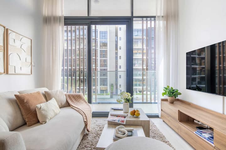 Cozy1br Retreat W/ Pool View In Mbr City! - Dubai