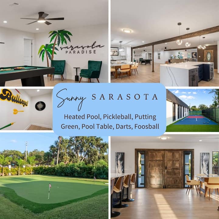 Sarasota- 4br/4b, 11 Beds! Pickleball, Mini Putt & - サラソータ, FL