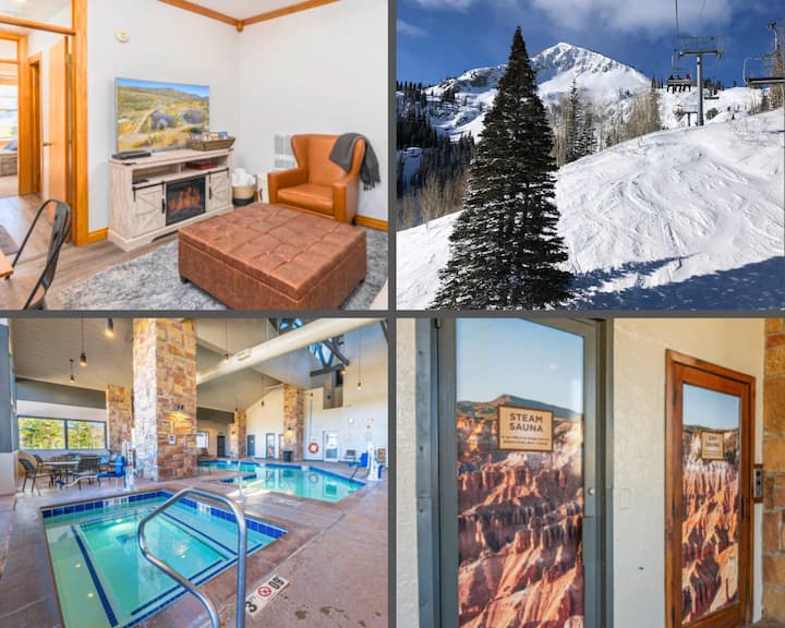 Cozy Escape W/ Fireplace + Hottub + Close To Lifts - Brian Head, UT