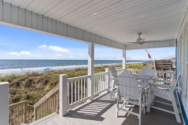 New American Dream: Oceanfront Home In Oak Island - Oak Island, NC