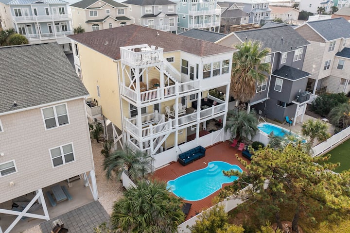 Looney Dunes: Oceanview | Private Pool | Balcony - Ocean Isle Beach, NC