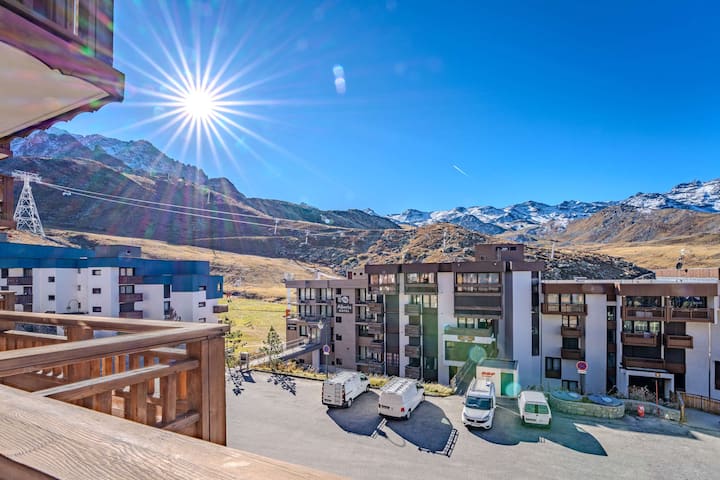 Val Thorens 1br By Slopes Balcony & Mountain View - La Norma