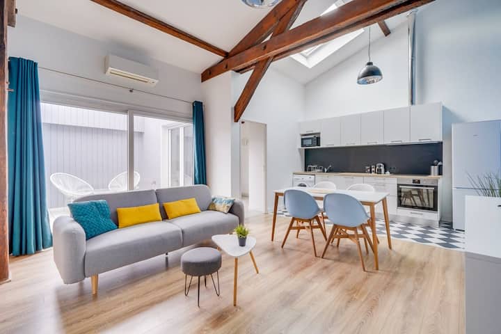 Bel Apt Climatisé 2 Chambres Avec Patio - Bègles