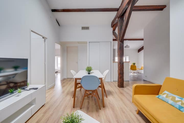 Bel Apt Rénové Confortable 2 Chambres - Bordeaux