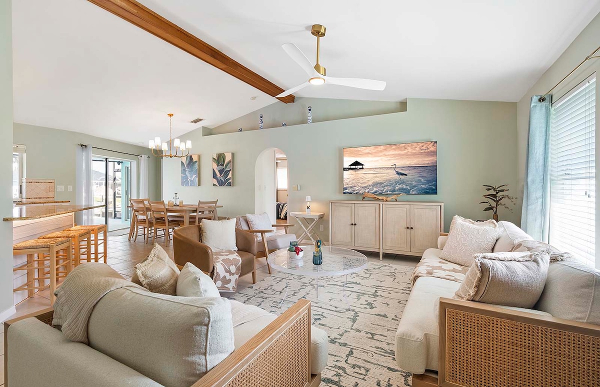 Casa Azul - 3 chambres + bureau 2 salles de bain style côtier - Maisons ...