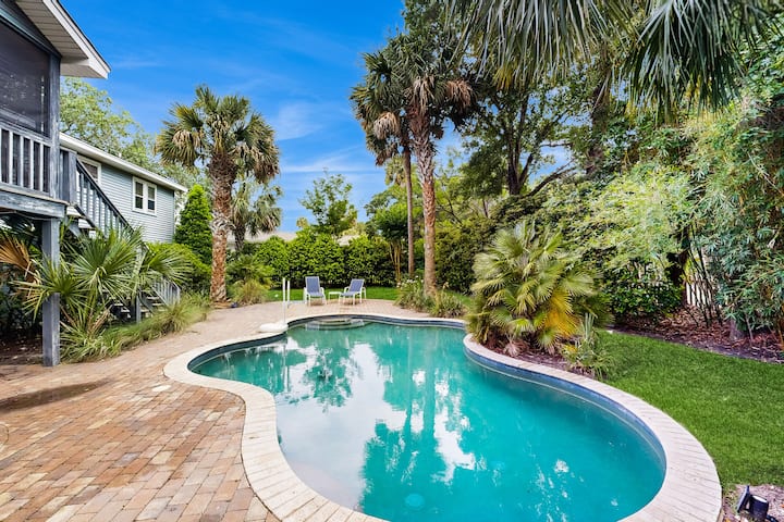 Peaceful Isle Of Palms Home W/ Pool, Grill & Patio - Mount Pleasant, SC